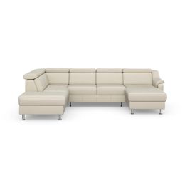Sit & More sit&more Wohnlandschaft &raquo;Freetown U-Form&laquo; Kopfteilverstellung und Federkern, wahlweise mit Schlaffunktion beige B/H/T: 315cm x 84cm x 216cm, Luxus-
