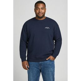 Jack & Jones PlusSize Jack & Jones Plussize Herren Jack & Jones PlusSize Sweatshirt &raquo;JJCOLLEGE LOGO SWEAT CREW PLS&laquo; blau 5XL