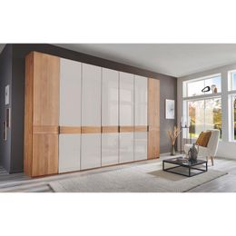 Wiemann Kleiderschrank &raquo;Cardiff, Massivholzt&uuml;ren in Kombination mit Glas- oder Spiegelt&uuml;ren&laquo; 4 Breiten, 2 H&ouml;hen 216/236cm ausw&auml;hlbar, hochwertiges 