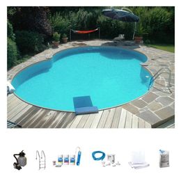 my POOL BWT Achtformpool &raquo;LAGOON 2&laquo; in verschiedenen Gr&ouml;&szlig;en erh&auml;ltlich beige &Oslash;/B/H/L: Breite 320cm x H&ouml;he 150cm x L&auml;nge 525cm, 21.000 l