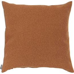 HOCK Dekokissen &raquo;Livigno&laquo; mit Wollhaptik, Kissenh&uuml;lle mit F&uuml;llung, 1 St&uuml;ck braun Baumwolle B/L: 60cm x 60cm, 1 Stk.