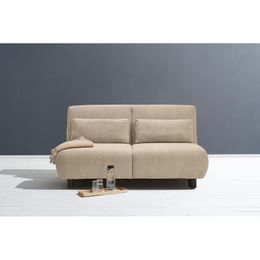 ell+ell ell + ell Schlafsofa &raquo;Minou&laquo; beige B/H/T: 160cm, Mit Relaxfunktion, Gel-Sandwichpolster