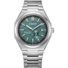 Citizen Herren Automatikuhr Armbanduhr, Herrenuhr, Damenuhr, Titan, Saphirglas, bis 10bar wasserd. silber Einheitsgr&ouml;&szlig;e