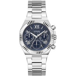 Guess Herren Multifunktionsuhr &raquo;EQUALITY&laquo; Quarzuhr, Armbanduhr, Damen, Herren, unisex, Datum, Edelstahlarmband silber Einheitsgr&ouml;&szlig;e