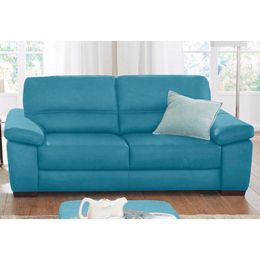 Calia italia 2-Sitzer &raquo;Gaia, Sofa im edlen Design und mit erstklassigem Sitzkomfort&laquo; aus pflegeleichtem Luxus-Microfaser Ginevra Hydro Care blau Luxus
