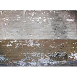 Livingwalls living walls Fototapete &raquo;Beton Vintage&laquo; glatt Fototapete Betonwand Grau Beige 3,50 m x 2,55 m Tapete bunt Vlies B/L: 3,5m x 2,55m