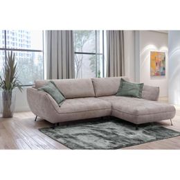 exxpo - sofa fashion Ecksofa &raquo;Samoa, bequem&modern, mit Easy-Lift-Bettfunktion, Breite 282cm, L-Form&laquo; Polsterecke inkl. Bettfunktion & Bettkasten. 