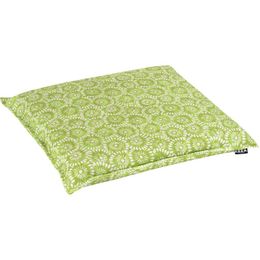 HOCK Stuhlkissen &raquo;Yuno&laquo; mit Blumenmuster gr&uuml;n Polyester B/L: 40cm x 40cm, 1 Stk.