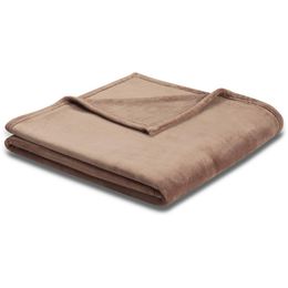 Biederlack Wohndecke &raquo;King Fleece&laquo; leicht, Kuscheldecke braun Polyester B/L: 150cm x 200cm