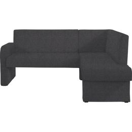 Home Affaire Eckbank &raquo;Umag&laquo; Sitz und R&uuml;cken gepolstert, verschiedene Qualit&auml;ten grau Holzwerkstoff, Massivholz, Polyester B/H/T: 190cm x 89cm x 140cm,
