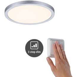 Paulmann LED Einbauleuchte &raquo;Areo&laquo; LED-Modul 1 Stk. Warmwei&szlig; LED-Modul, 3-Stufen-dimmbar grau 1, &Oslash; 17,5cm H: 2,6cm, 1 Stk.