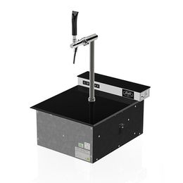 ich-zapfe Zapfanlage, Bierzapfanlage, Bierk&uuml;hler - 35 Liter/h 1-ltg Lindr Pygmy PRO Kitchen f&uuml;r Einbau in die K&uuml;che Bar