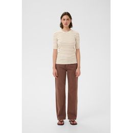 Inwear Jerseytop DagnaIW Slim fit in Vanilla / Coffee Quartz Stripe | Gr.: M