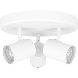 Eglo Deckenleuchte &raquo;CONSUMA 1 Spotlampe - Stahl - GU10 - 3X5W - IP44&laquo; GU10 1 Stk. Wandleuchte, Wandspot, schwenkbar, Strahler, H13 x &Oslash;25 cm 3, &Oslash; 25cm 