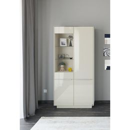 set one by Musterring Standvitrine &raquo;Reno&laquo; 1 Stk. tlg. Mit Sockel in diversen Farben, 193 cm H&ouml;he & Farbauswahl Glas, Holzwerkstoff kaschmirmatt lack, 