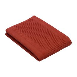 Vossen Badetuch &raquo;Senses&laquo; leichte Waffelstruktur rot Waffelpiqu&eacute;, Baumwolle B/L: 67cmx140cm, 1 Stk., Waffelpiqu&eacute;