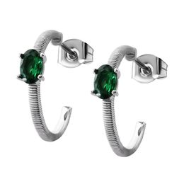 Firetti Damen Paar Creolen &raquo;Schmuck Geschenk Silber 925 Ohrschmuck Ohrringe&laquo; mit Zirkonia (synth.) Silber 925 (Sterlingsilber)
