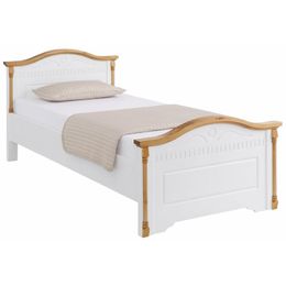 OTTO home Massivholzbett &raquo;Graz, hohe Belastbarkeit, klassischer Landhausstil, FSC zertifiziert&laquo; Breite/Belastbarkeit 180cm/220 KG, 90cm/=120KG, mit 