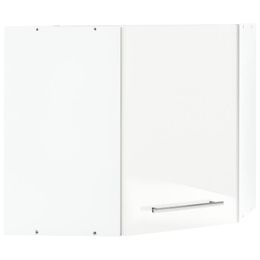 KOCHSTATION Eckh&auml;ngeschrank &raquo;KS-Trient&laquo; 60 cm breit wei&szlig; wei&szlig;, B/H/T: 60cm x 57cm x 60cm, T&uuml;ren: 1 Stk.