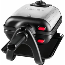 Tefal Waffeleisen &raquo;WM756D Kingsize&laquo; 1200 W f&uuml;r 2 belgische Waffeln, mit Dreh-Funktion, antihaftbeschichtet schwarz Einheitsgr&ouml;&szlig;e