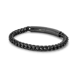 Fynch-Hatton Herren Fynch-Hatton Armband &raquo;Schmuck Edelstahl Armkette The Foxtail Chain Fuchsschwanz&laquo; schwarz 20,5cm, Edelstahl