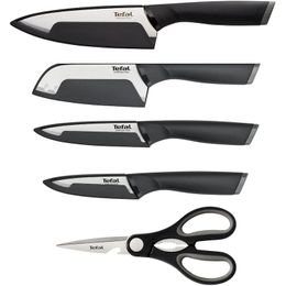 Tefal Messer-Set &raquo;Comfort&laquo; Klingenh&uuml;lle, Edelstahl Klingen, ergonomischer Griff, Soft-Touch Edelstahl, Kunststoff Einheitsgr&ouml;&szlig;e