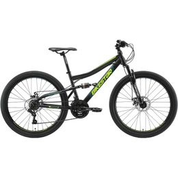 Bikestar Mountainbike 21 Gang Shimano RD-TY300 Schaltwerk Kettenschaltung f&uuml;r Damen und Herren, Kettenschaltung schwarz 38cm, 26 Zoll (66,04cm) Mountainbike