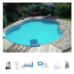 my POOL BWT Achtformpool &raquo;LAGOON 2&laquo; in verschiedenen Gr&ouml;&szlig;en erh&auml;ltlich beige &Oslash;/B/H/L: Breite 360cm x H&ouml;he 150cm x L&auml;nge 625cm, 27.000 l