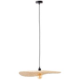Brilliant Pendelleuchte &raquo;Jefter&laquo; E27 1 Stk. 120 cm H&ouml;he, dimmbar, &Oslash; 60 cm, E27, Bambus, schwarz/natur schwarz 1, &Oslash; 60cm H: 120cm, 1 Stk.
