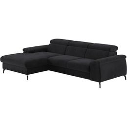 COTTA Ecksofa &raquo;Kitty L-Form, B: 242 cm&laquo; mit Kopfteilverstellung, optional Schlaffunktion & Bettkasten 88% POLYESTER (PES) 12% POLYAMID (PA) B/H/T: 