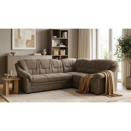 OTTO home Ecksofa &raquo;Nyborrg 234 x 185 cm, auch mit Schlaffunktion, formsch&ouml;n & stabil&laquo; L-Form, aus haustierfreundlichem Pet Friendly Bezug braun 100% 