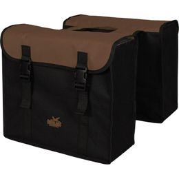 GREENLANDS BICYCLE BAGS Fahrradtasche &raquo;Greenlands Doppel Fahrradtasche&laquo; braun B/H/T: 40cm x 14cm x 40cm Fahrradtasche