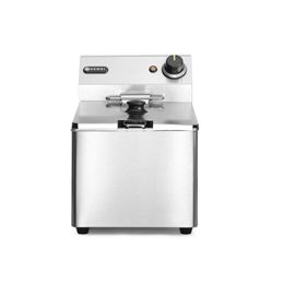 ich-zapfe Friteuse - Edelstahl, 8 l, mit Sicherheitsthermostat und Kaltzone