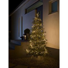 Konstsmide LED-Lichterkette &raquo;Weihnachtsdeko aussen&laquo; 400 Stk.-flammig Micro LED Compactlights, 400 warmwei&szlig;e Dioden schwarz Dioden 400 Stk. Flammen 400