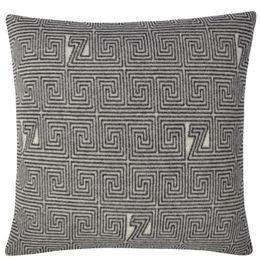 ZOEPPRITZ1828 Dekokissen &raquo;Soft-Fleece Legacy&laquo; Kissenbezug aus Fleece grau Polyester, Viskose B/L: 50cm x 50cm, 1 Stk.