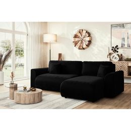 Home Affaire Ecksofa &raquo;VasbySuyal Schlafsofa 235cm L-Form mit Recamiere beidseitig montierbar&laquo; Designsofa mit Bettfunktion und Bettkasten, Ma&szlig;e B/T/H: 
