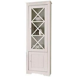 OTTO home Vitrine &raquo;Lisa&laquo; aus sch&ouml;nem massivem Kiefernholz, mit einer sch&ouml;nen Glast&uuml;rfront wei&szlig; Massivholz B/H/T: 60cm x 180cm x 35cm, T&uuml;ren: 2 Stk.