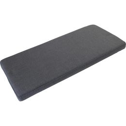 Germania Sitzkissen &raquo;Top&laquo; 95x6x35cm, Bankauflage, Rei&szlig;verschluss,Anti-Rutschpads,strapazierf&auml;hig grau Polyester B/L: 36cm x 72cm, 1 Stk.