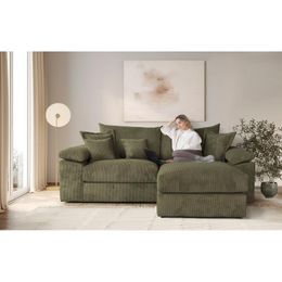 OTTO home Ecksofa &raquo;Soft&Cosy XL L-Form, B: 246 cm - OTTO. Verl&auml;ssliche Qualit&auml;t.&laquo; Mega-Sofa, Cord oder Chenille-Struktur, mit Federkern & 4 Zierkissen