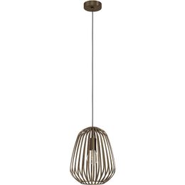 Eglo H&auml;ngeleuchte &raquo;ESPINAL Pendellampe - Stahl - E27 - 1X40W - IP20&laquo; E27 1 Stk. H&auml;ngelampe, Deckenlampe, Wohnzimmer, Esszimmer, H110 x &Oslash;28 cm 1, &Oslash; 