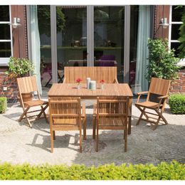 siena GARDEN Gartentisch &raquo;Falun&laquo; 150x90 cm, klappbar, Akazienholz beige B/H/T: 90cm x 74cm x 150cm