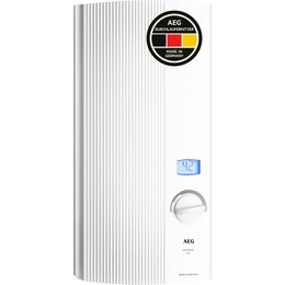 AEG Haustechnik Komfort-Durchlauferhitzer &raquo;DDLE LCD 18/21/24 kW, gradgenaue Temperaturwahl&laquo; LC-Display wei&szlig; 24 kW