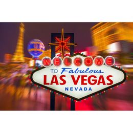 papermoon Fototapete &raquo;Fabulous Las vegas&laquo; glatt bunt Vlies B/L: 5m x 2,8m, Bahnen: 10 Stk.