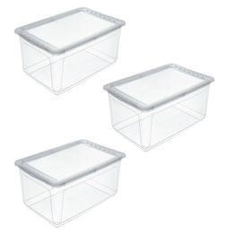 keeeper Aufbewahrungsbox &raquo;bea, 3er Set, mit Air Control-System 43L, 59 x 39 x 27 cm&laquo; Air-Control-System, stapelbar Kunststoff 3 Stk., B/H/T: 59cm x 