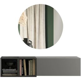 Home Affaire Garderoben-Set &raquo;Infinity, 3tlg. Breite 125 cm, H&ouml;he variabel, moderne Garderobe&laquo; Spar-Set, 3 Stk. tlg. grau B/H/T: 125cmcm x 180cmcm x 
