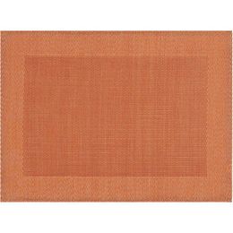 stuco Platzset &raquo;Cadre&laquo; orange Obermaterial: 75% Polyethylen, 25% Polyester B/L: 33cm x 45cm, 4 Stk., Polyester Polyvinylchlorid, rechteckig