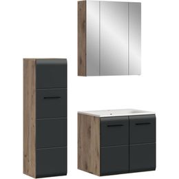 Welltime Badezimmer-Set Set, 4 Stk. tlg. Holzwerkstoff, MDF B/H/T: 105cmcm x 185cmcm x 46cmcm