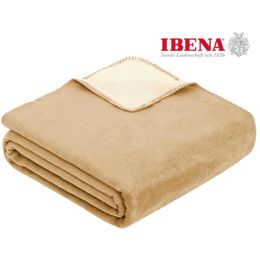Ibena Wohndecke &raquo;Wohndecke Doubleface Dublin&laquo; in trendigen Farben beige Baumwolle, Polyacryl, Polyester B/L: 150cm x 200cm