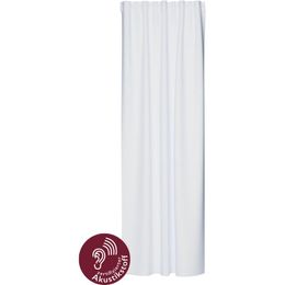 HOMING Vorhang &raquo;Allen&laquo; verdeckte Schlaufen 1 Stk. tlg. blickdicht, Akustik, L&auml;rmschutz, Wohn-, Schlaf-, Kinderzimmer, Thermo wei&szlig; Polyester 245cm, 