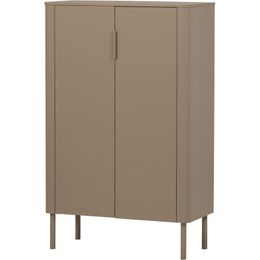 Woood Highboard &raquo;Gunnar FSC -Mix Massivkiefer mit D&auml;mpfung Funktion, 85 x 39 x 135 cm&laquo; Abgerundete Ecken, Tragkraft 15 kg pro Einlegeboden,sichtbare 